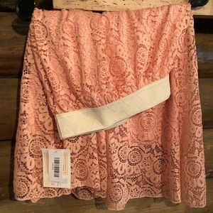 LuLaRoe | Skirts | Gorgeous Pink Lace Lola Lularoe Nwt | Poshmark
